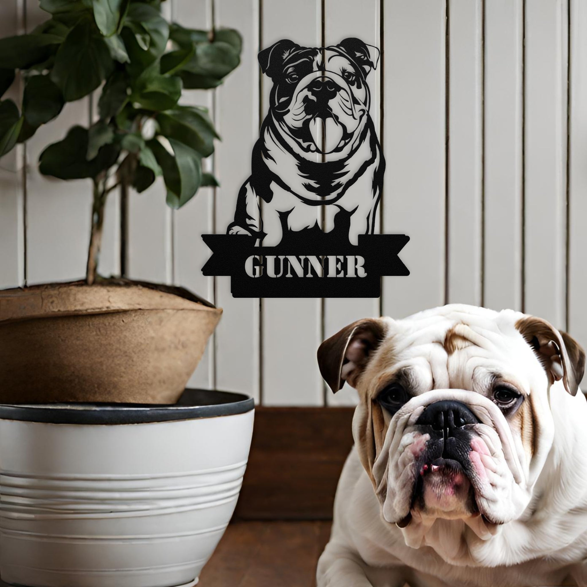 Bully Pet Area Metal Signs - BullyBelly Custom Wall Art