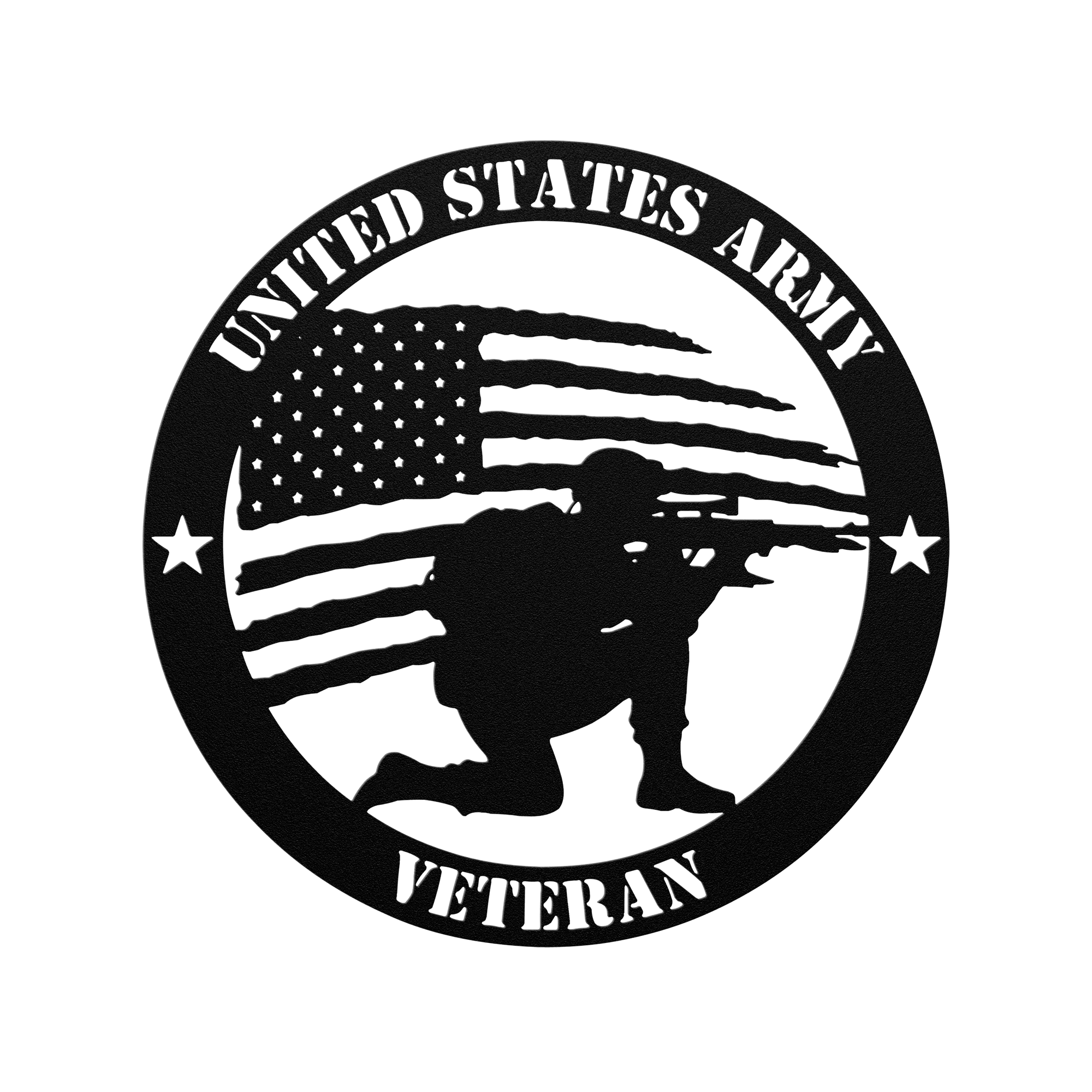 Brave and Bold: U.S. Army Tribute Metal Wall Art - BullyBelly Metal Sign